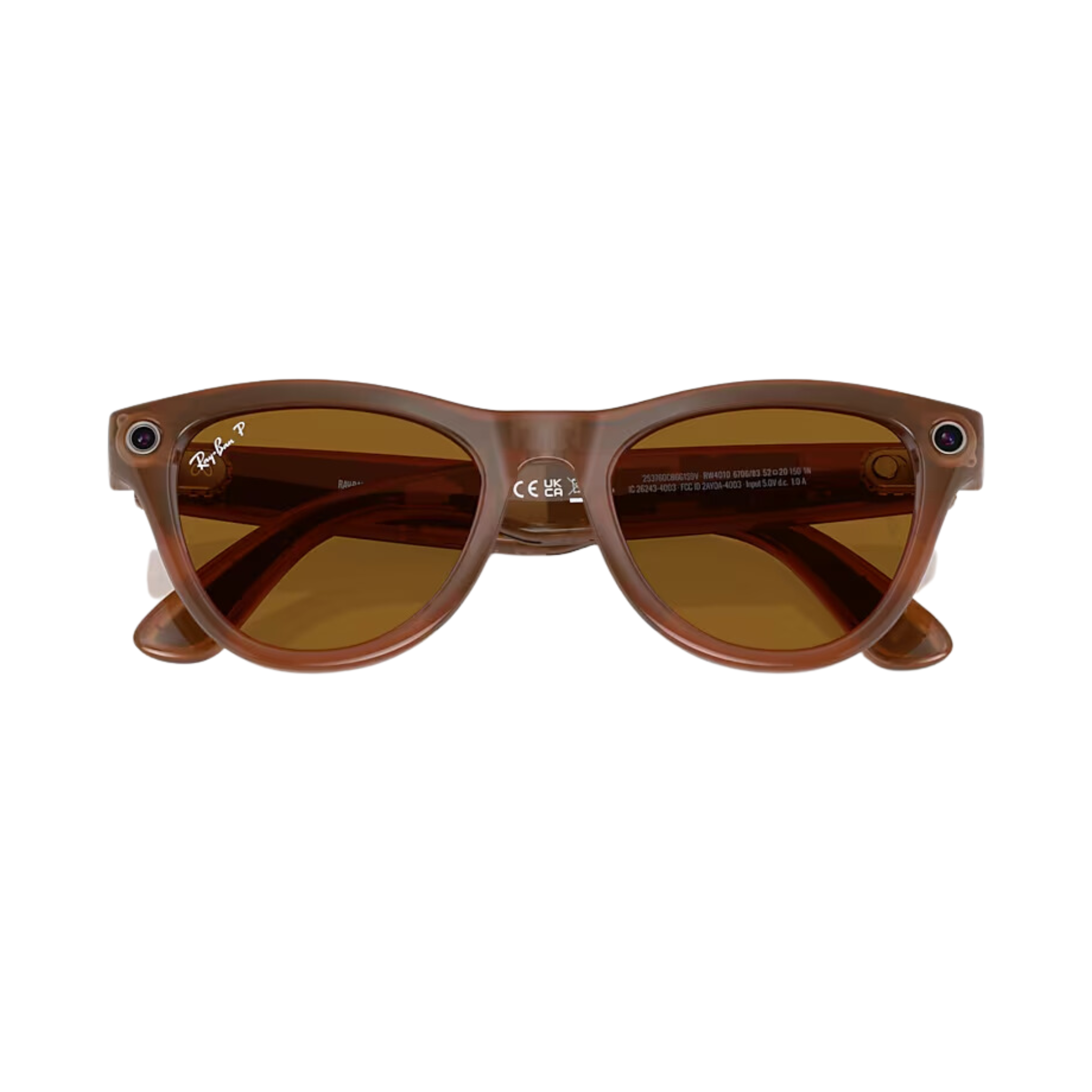 Óculos Ray-Ban Meta Skyler Shiny Black Brown | BR Metaverso